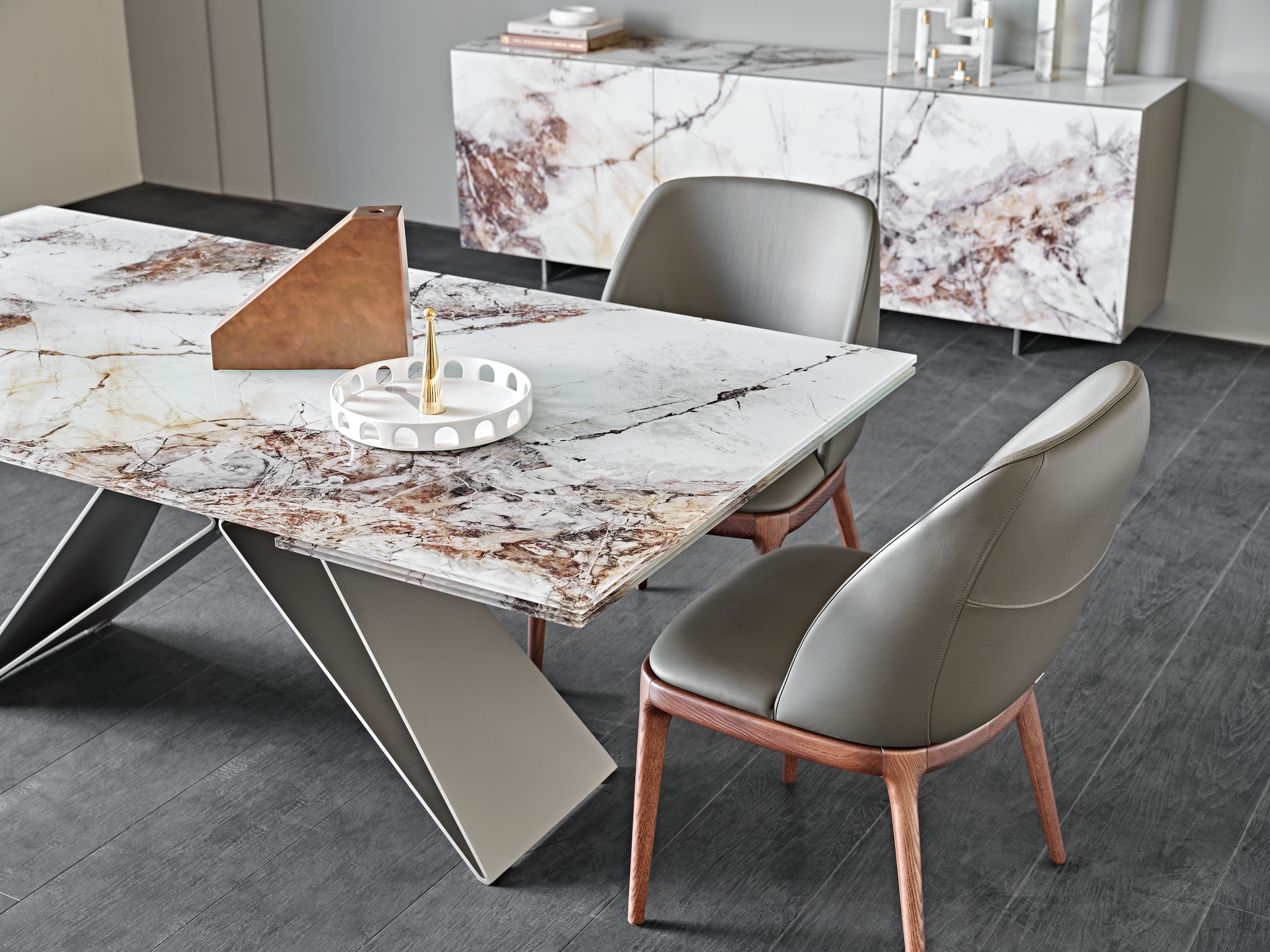 premier crystalart drive | tables | Cattelan Italia